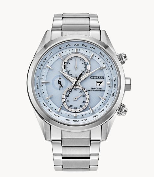Citizen Sport Luxury Blue Dial Stainless Steel Bracelet Watch 43mm - A ...